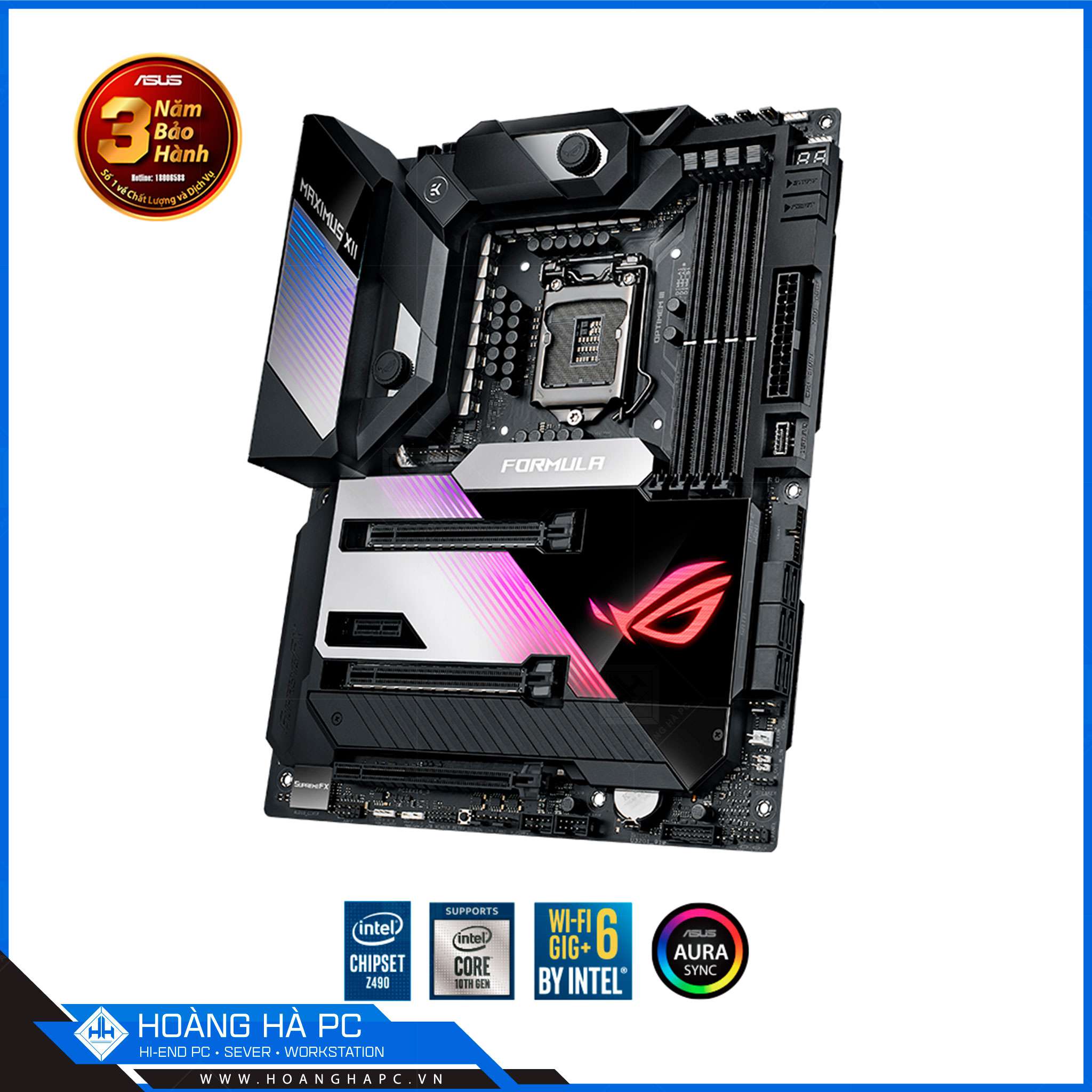 Mainboard ASUS Z490 ROG MAXIMUS XII FORMULA (Intel Z490, Socket 1200, ATX)